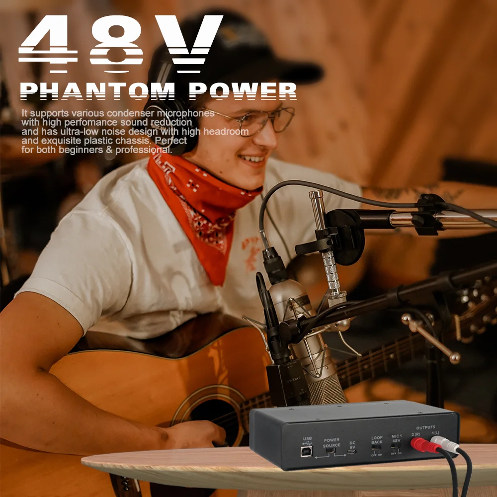 Professional Mic - Studio Recording Kit with USB Interface