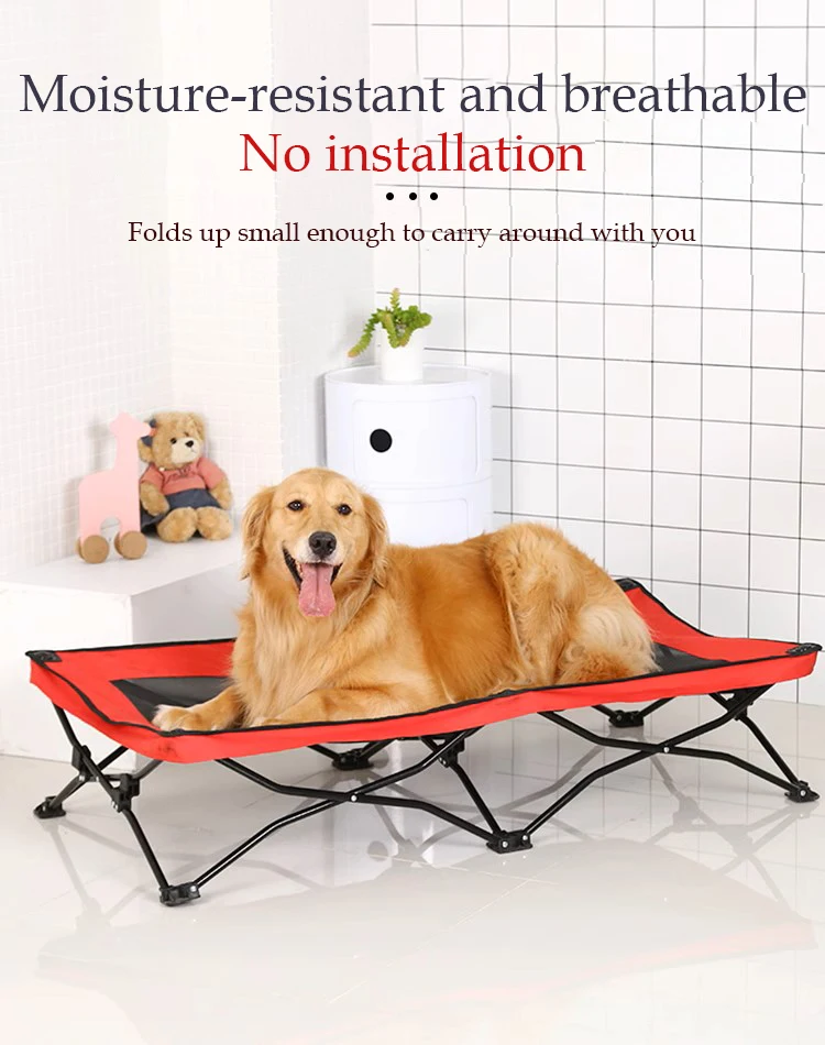 Pet Cot Dog Bed Rollaway Bed Four Seasons Sleeping Pet Cave Corgi ...