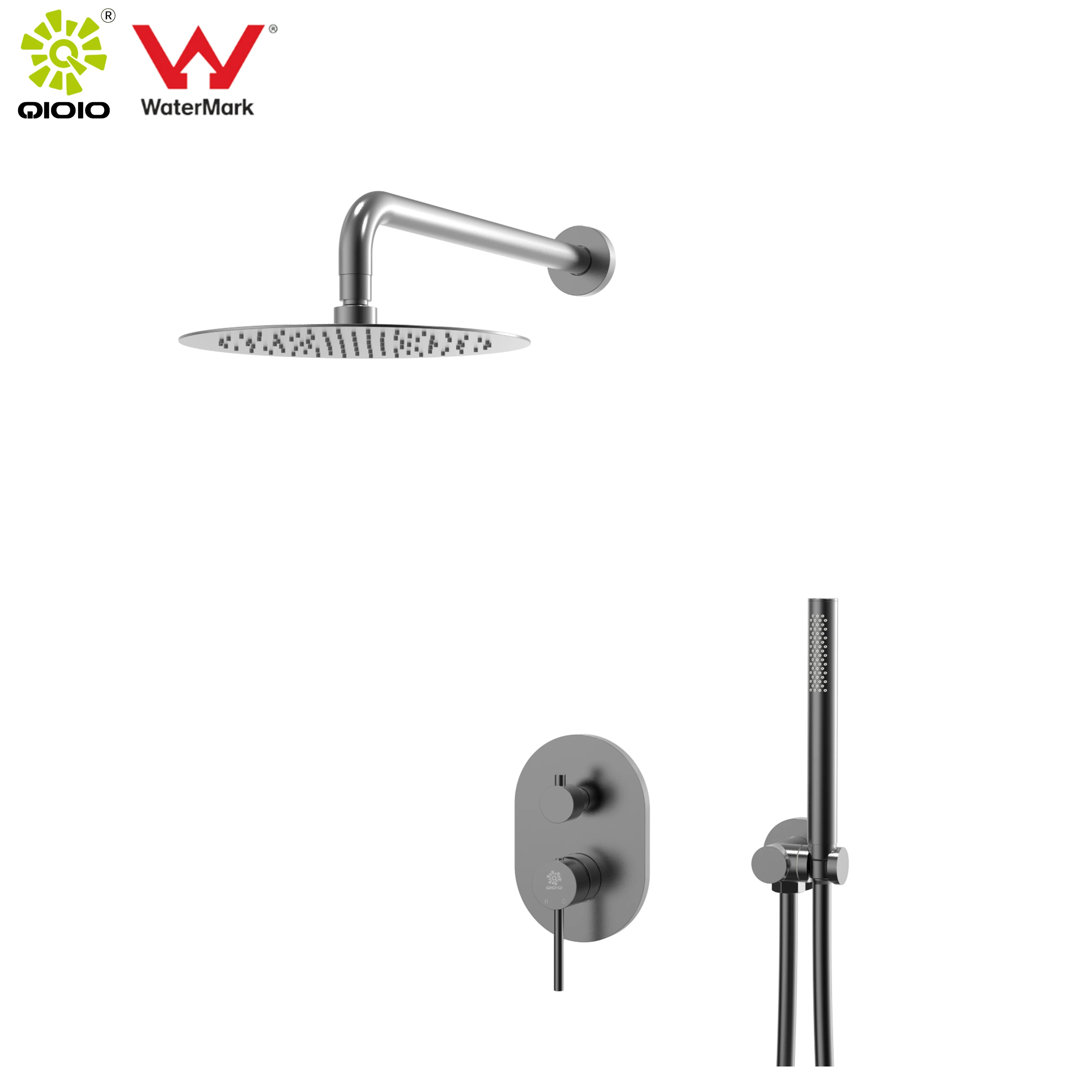 brushed brass 304 stainless steel bathroom watermark concealed bath ...