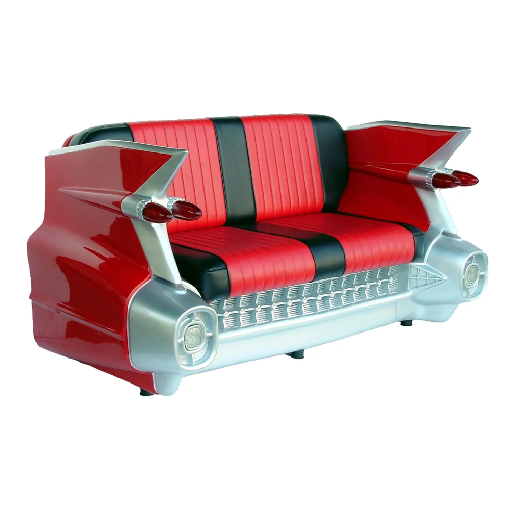 Vintage Classic Retro Cafe Car Diner Restaurant Booth Seating Furniture