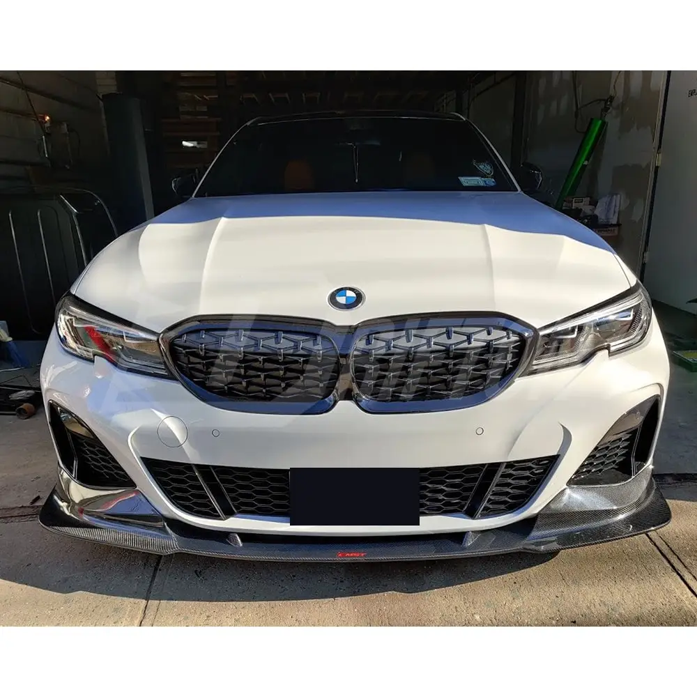CMST Style Carbon Fiber Front Bumper Lip for BMW 3 Series G20 Bodykit ...
