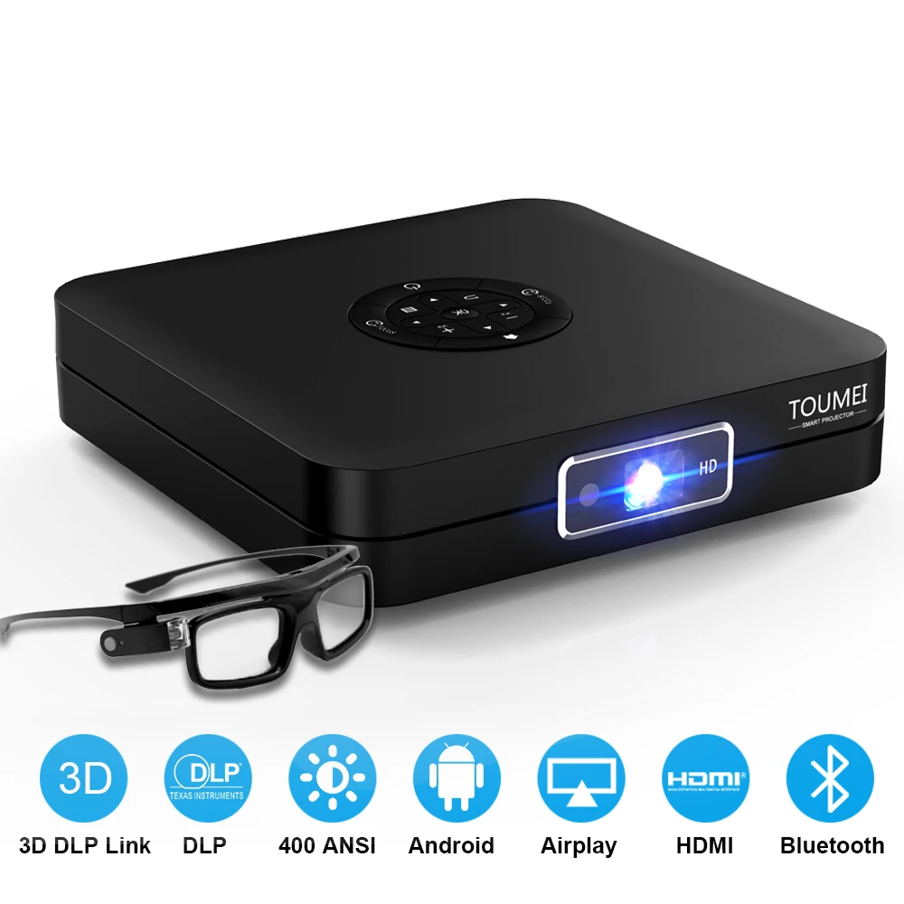 Wupro K1 Pico 3d智能dlp投影仪，带三脚架高清解码4k资源高亮度2.4g/5.0g Wifi视频便携式投影仪 - Buy 智能投影仪,Dlp投影仪,迷你投影仪 Product ...