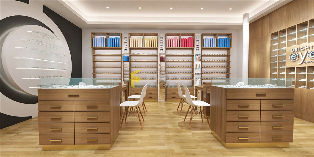 Customized Retail Optical Shop Interior Design Decoration Optical ...