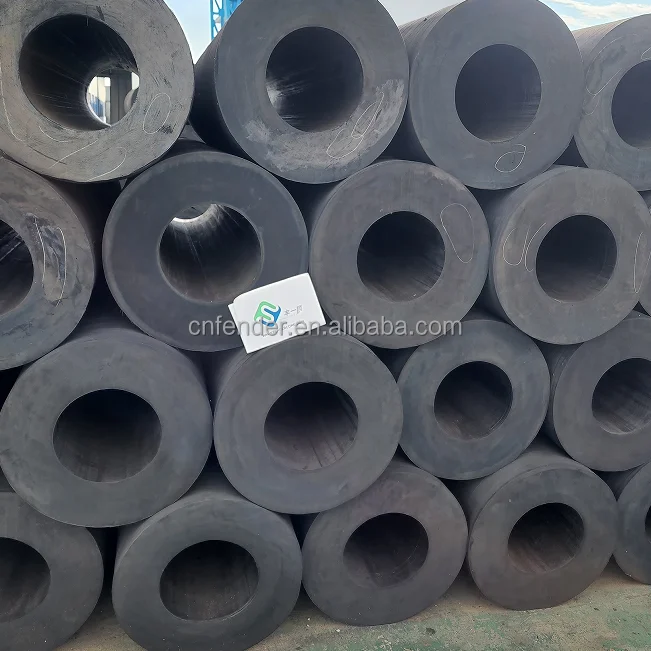 Dock Marine Cylindrical Type Rubber Bumper Fender With Fixing ...