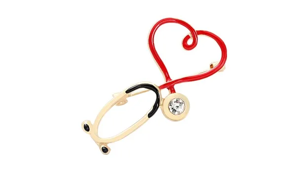 Medical Doctor Nurse Stethoscope Pin Badge Custom Mini Metal Soft Hard ...
