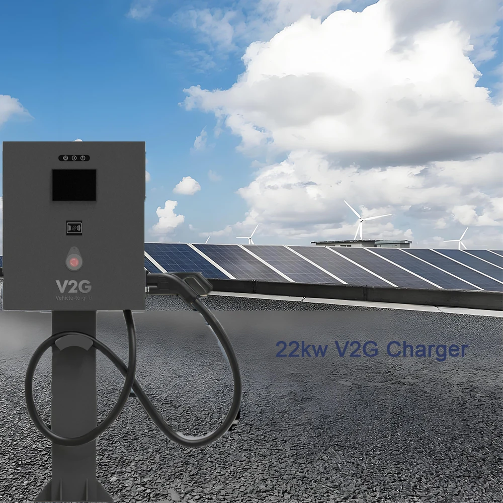 V2G EV Charger 22kw Bidirectional EV Charger Chademo Hybrid V2G V2H ...