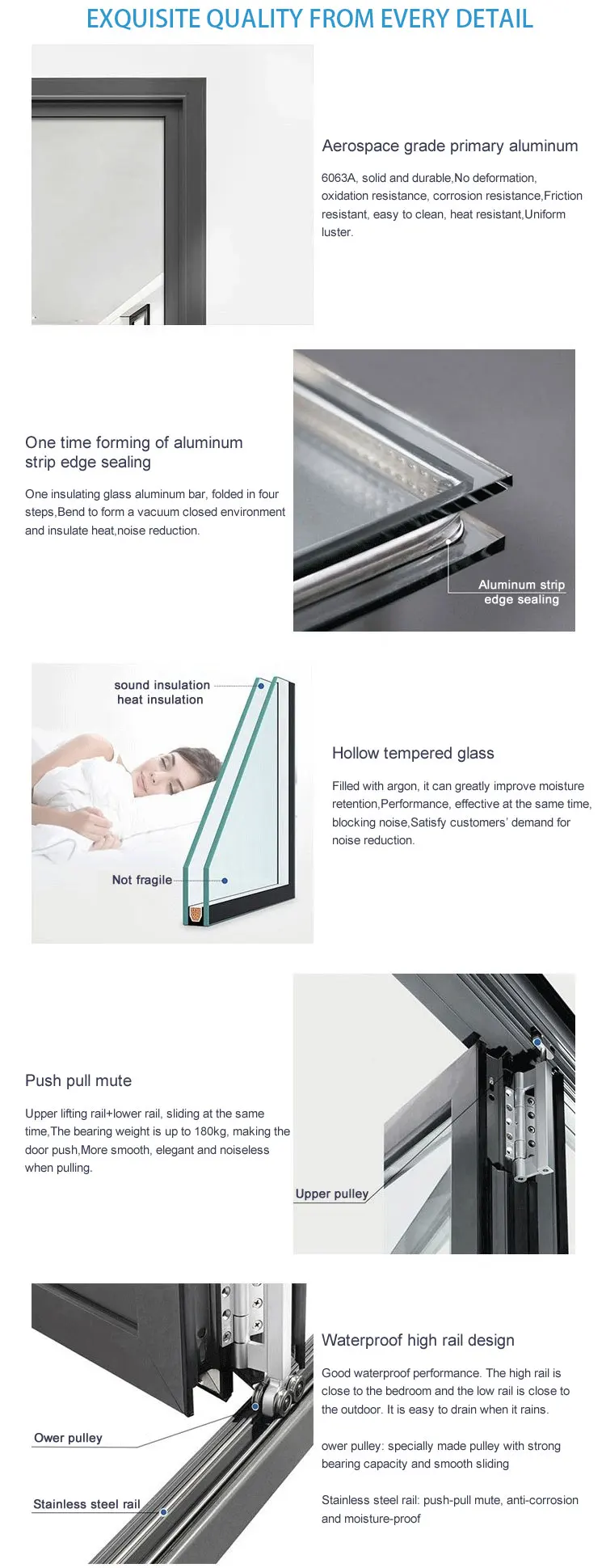 Customized Accordion Aluminum Folding Doors - Durable & Stylish