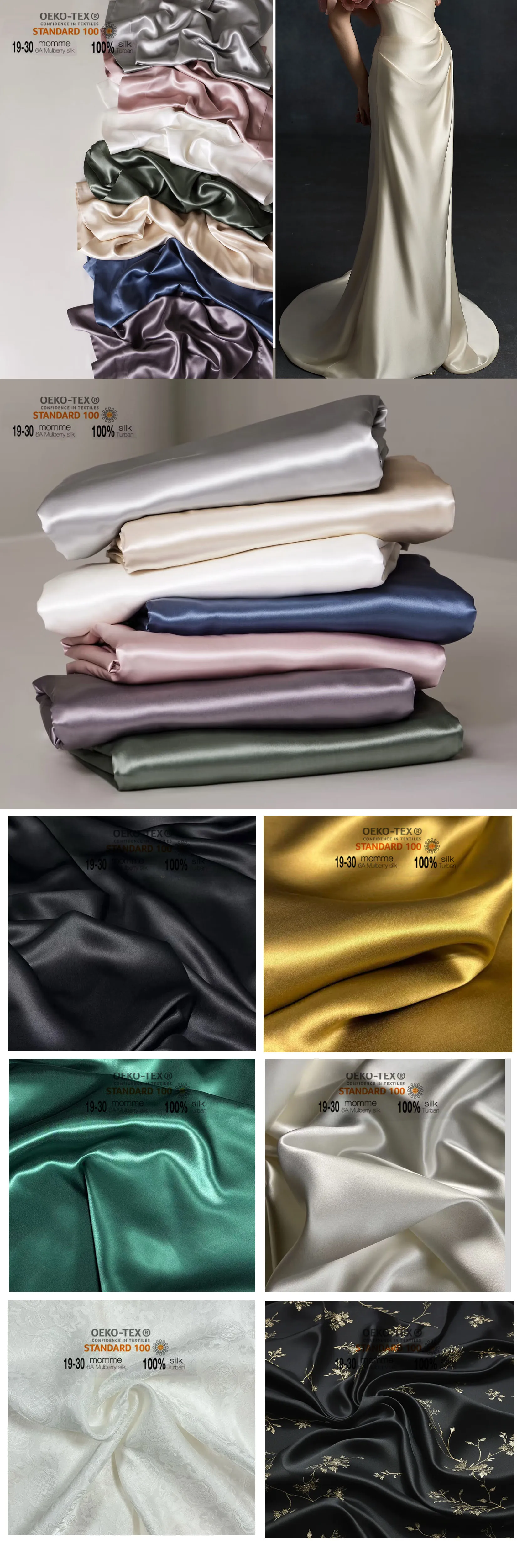 Han Dynasty 140cm Wide 8mm Silk Georgette Fabric for Women's Summer ...