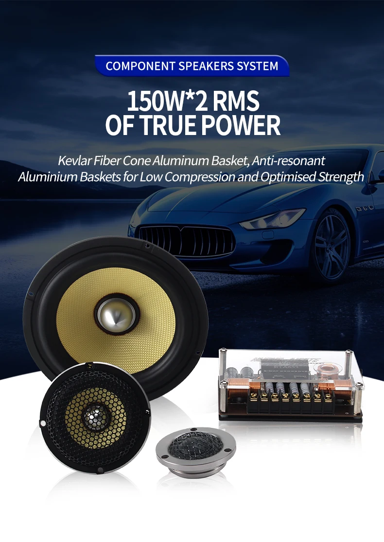 Car 6.5inch 2way 3way Custom Stereo 4 Ohms 95db Sensitivity 90mm Y30 Ferrite Magnet Audio System ...