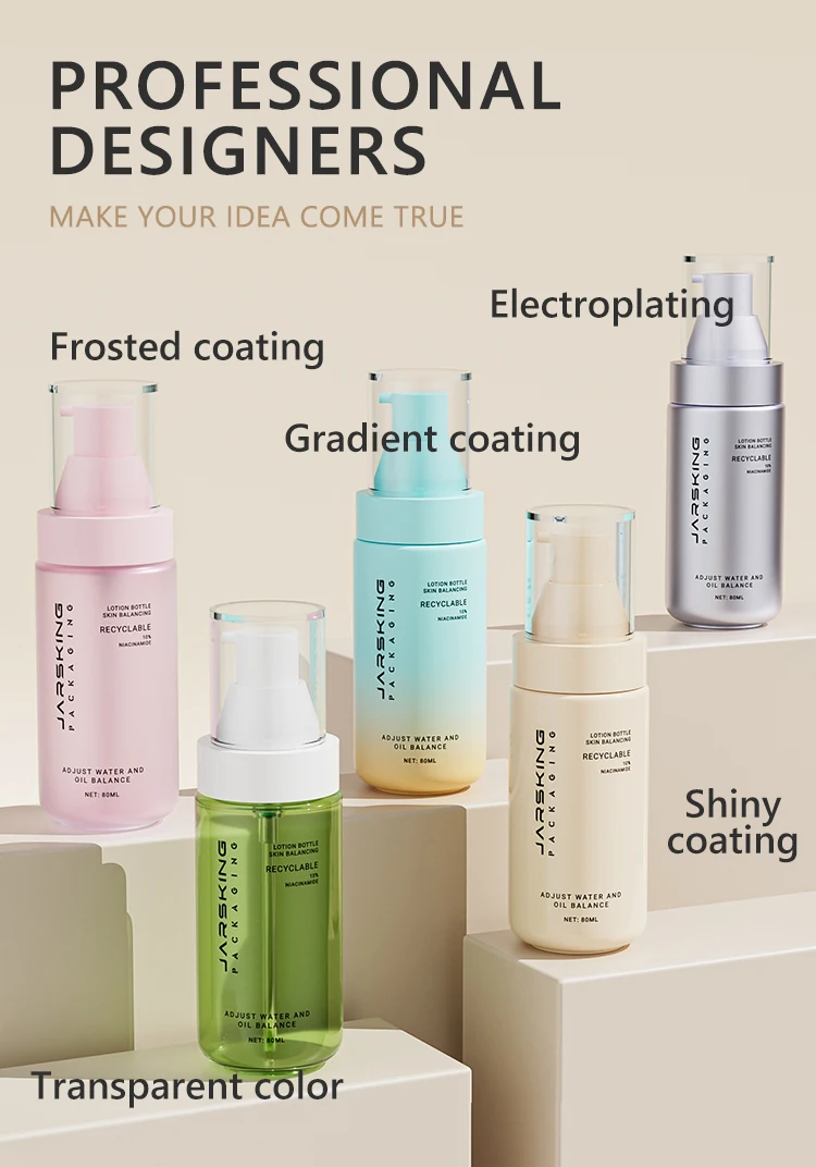 Luxury Eco Friendly Pet Plastic Skin Care Container Dropper Bottle ...