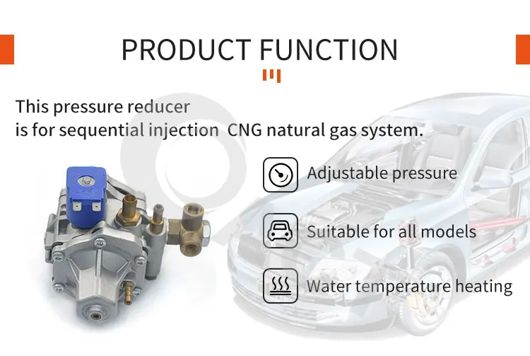 ระบบฉีดเชื้อเพลิง CNG แบบต่อเนื่อง ชุดแปลงแก๊สอัตโนมัติ CNG Reducer ...
