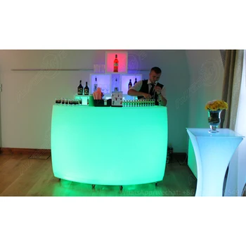 Portable Garden Bar Counter,Led Big Bar For Party Events Plastic Modern ...