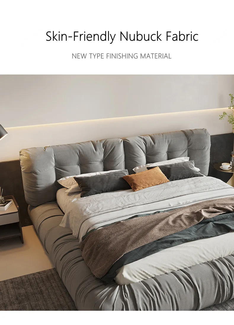 Italian Milano Bed Design Foshan Furniture Wholesale Price Upholstered ...