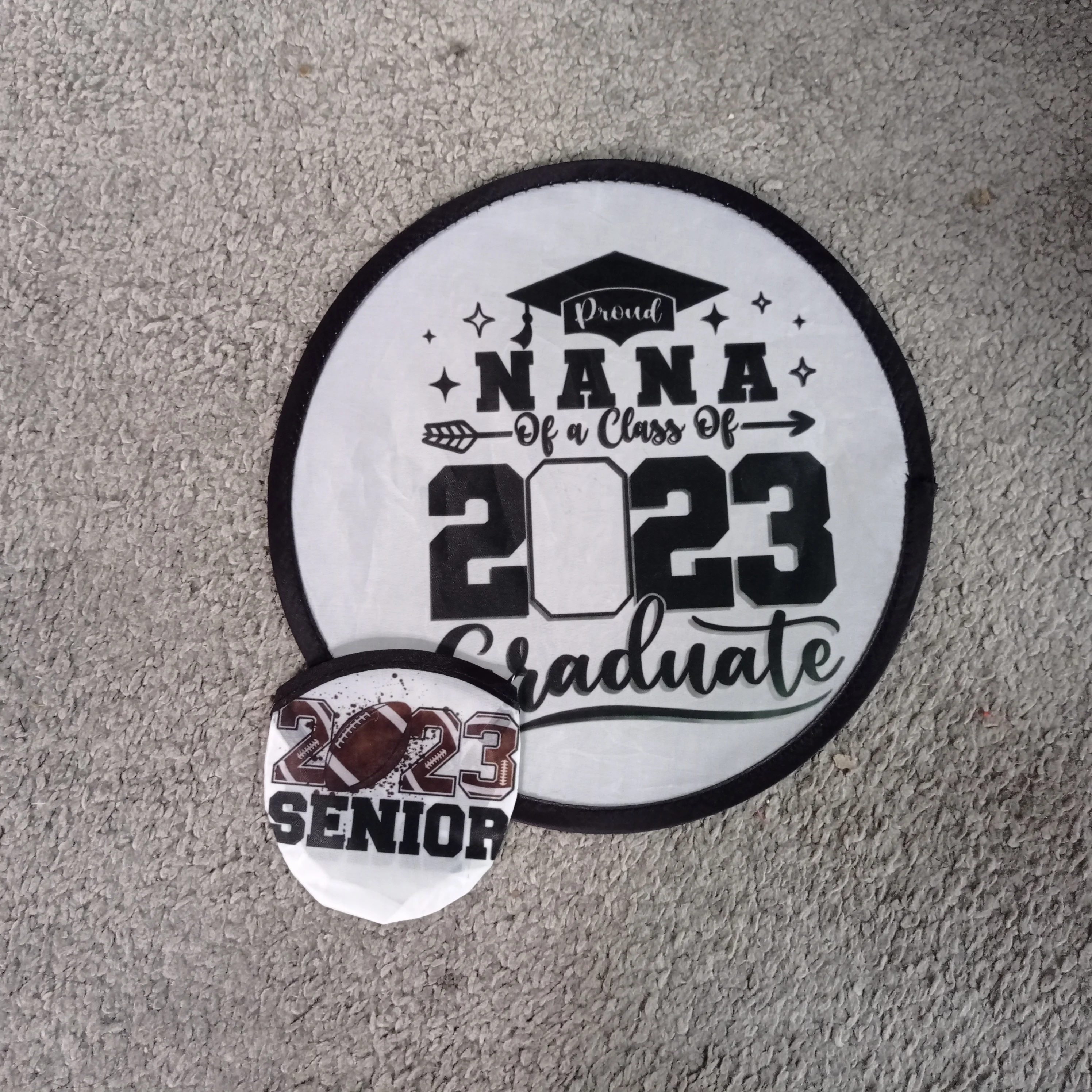 Blanks Sublimation Advertising Promotional Folding Fans Flying Disk ...