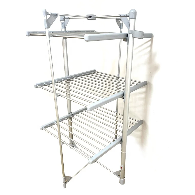Strong Bearing 300w Electric Heated Laundry 3 Tier Clothes Drying Rack ...