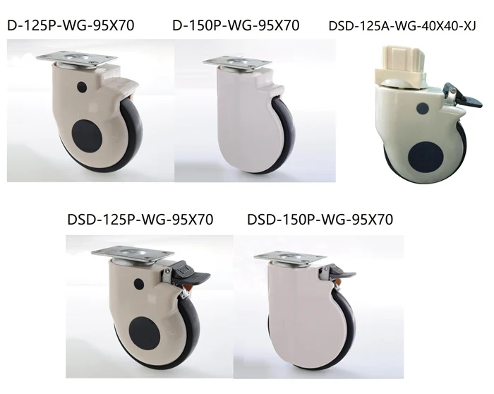 Swivel Central Locking Caster,Medical Oil And Chemical Resistance ...