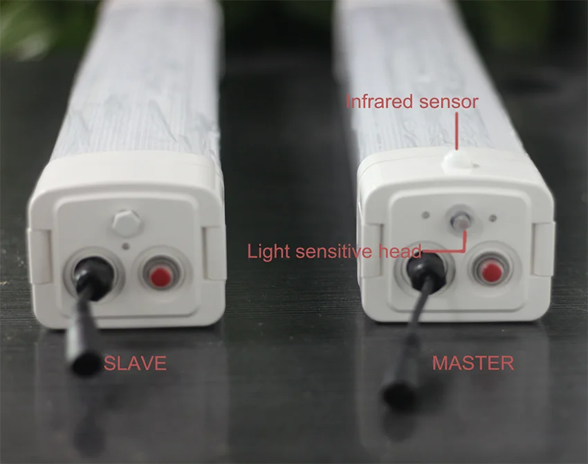 18W IP67 Rating Solar LED Batten Light White Emitting Color Garden ...