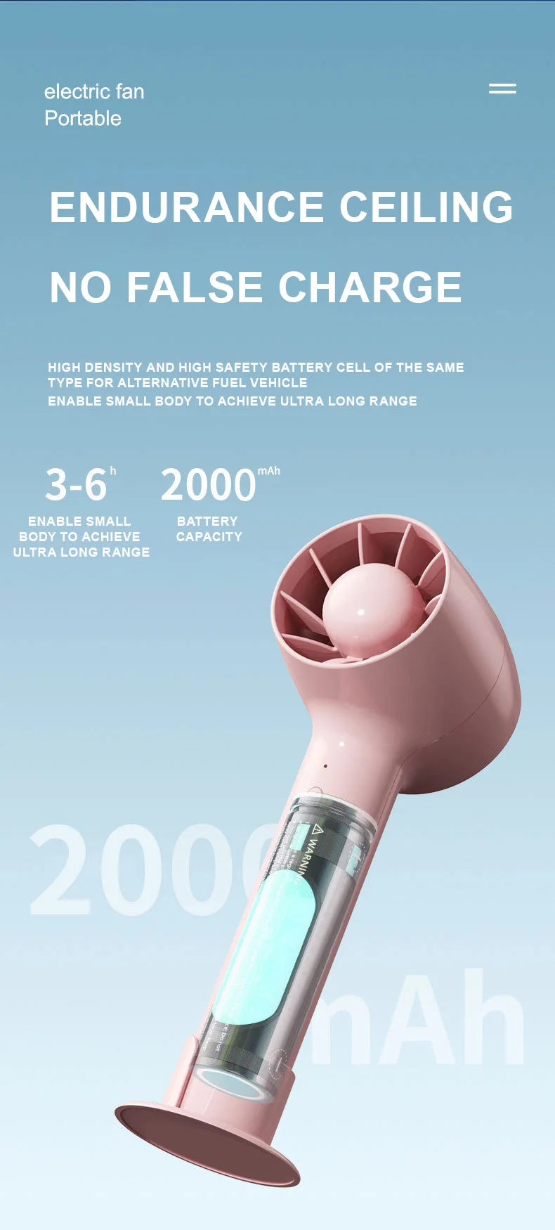 New Mini Handheld Fan Quiet Turbo Small Fan Pocket Portable Small Fan ...