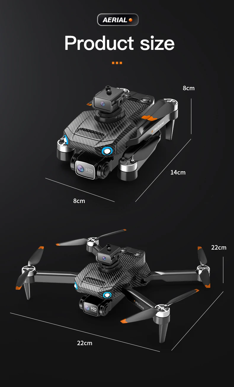 P8 Pro Drone - 8K Dual Camera, Brushless GPS, Obstacle Avoidance