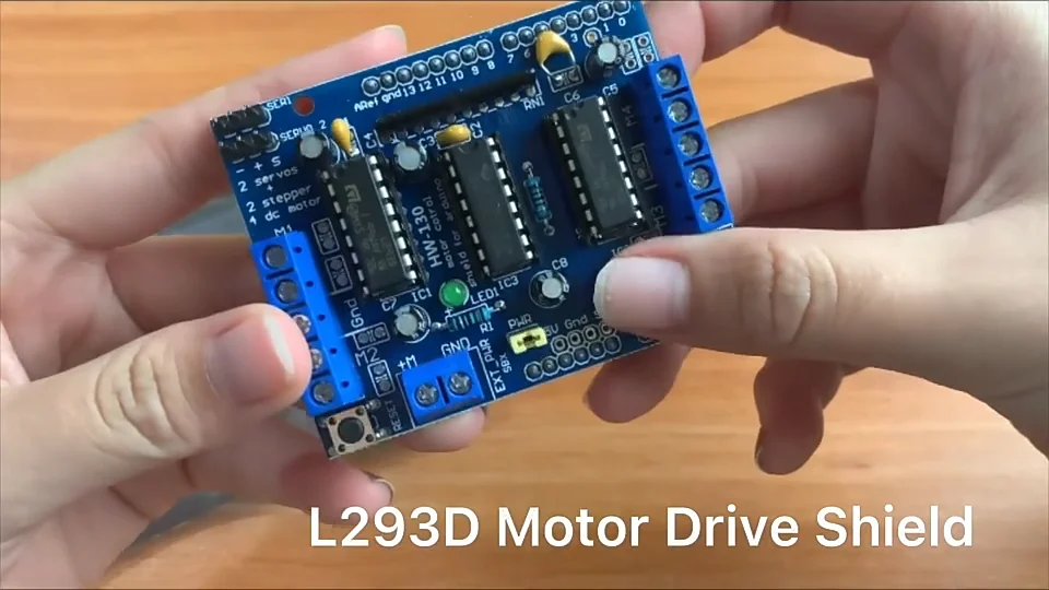 4 Channel L293d Motor Drive Shielded Expansion Board High Voltage ...