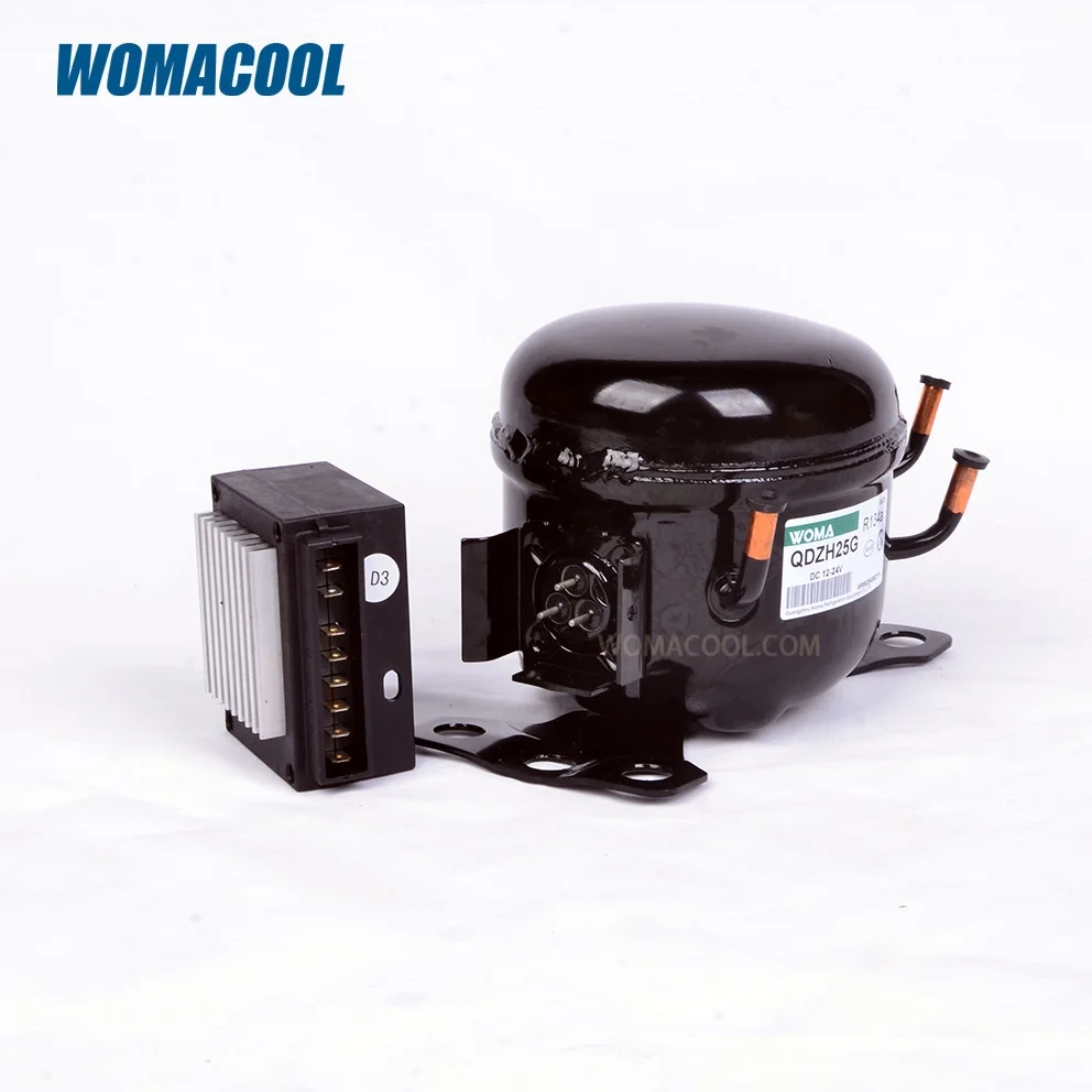 WOMACOOL DC Refrigeration Compressor QDZH15G QDZH20G QDZH25G 12/24V ...