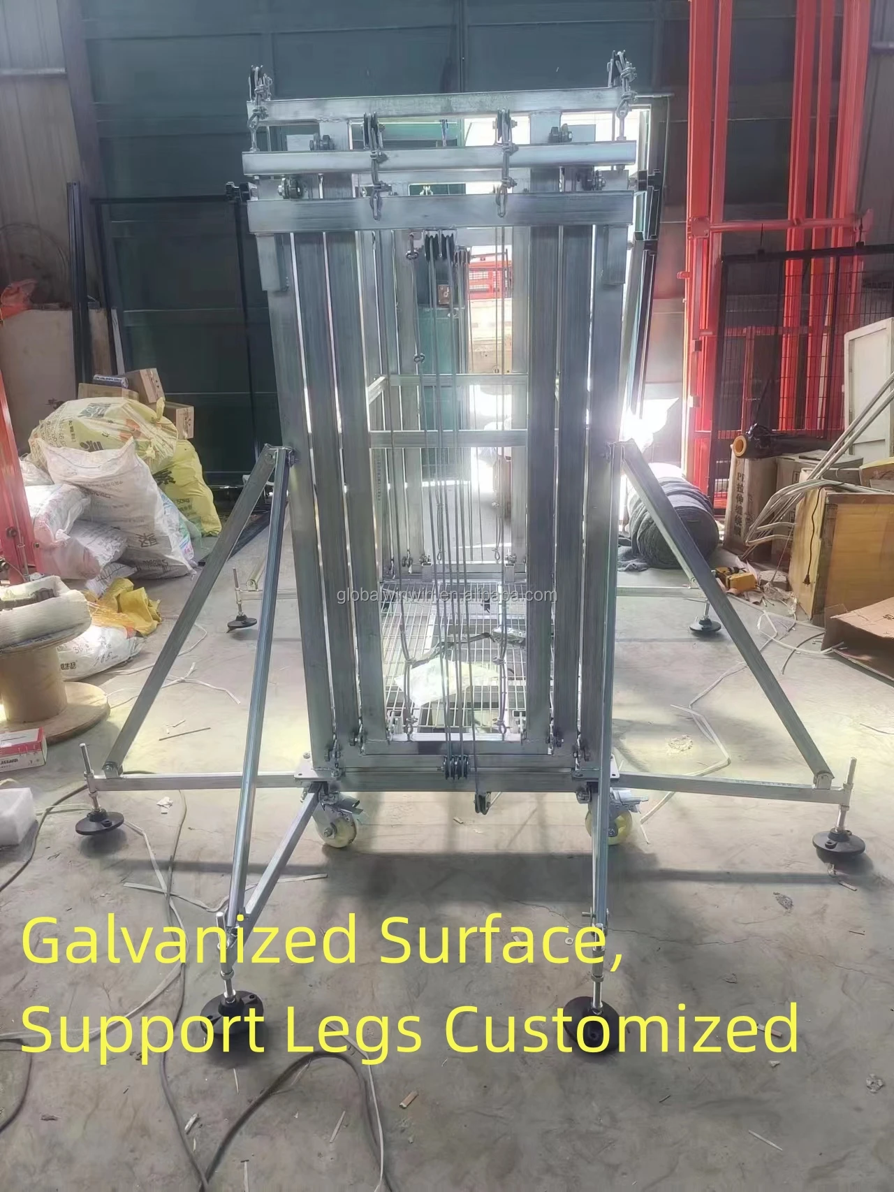 San Multiple Models Foldable Electric Scaffold Lift,Mobile Electric ...