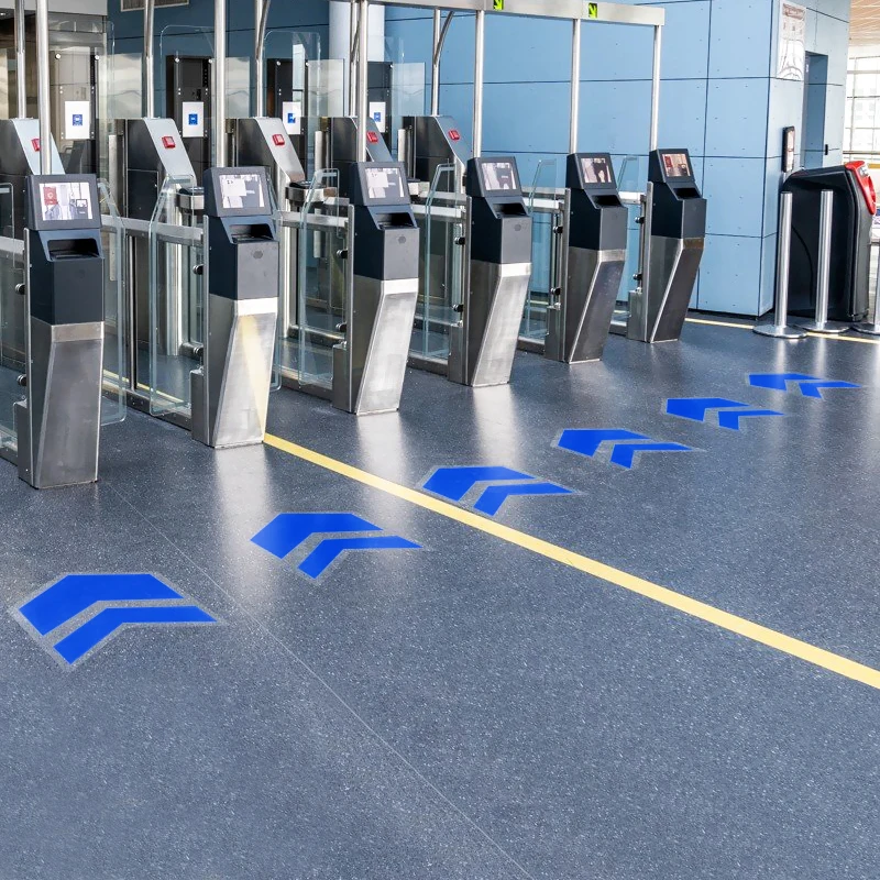 6ft Floor Sign Sticker - Custom Die Cut Vinyl Safety Sign