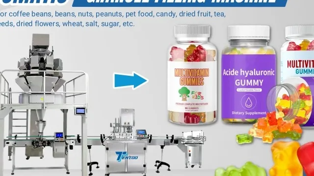 Automatic Counting Gummy Bear Candy Packaging Machine Gummy Candy ...