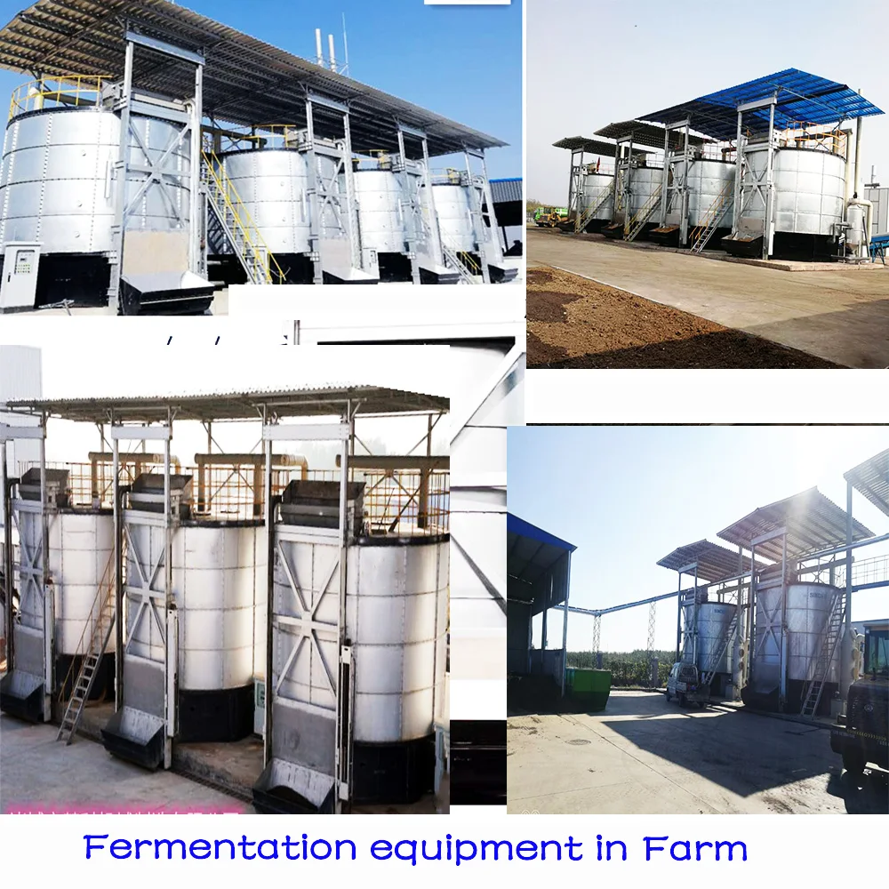 90 CBM Poultry Manure Fermentation tank Organic Fertilizer Fermentation ...
