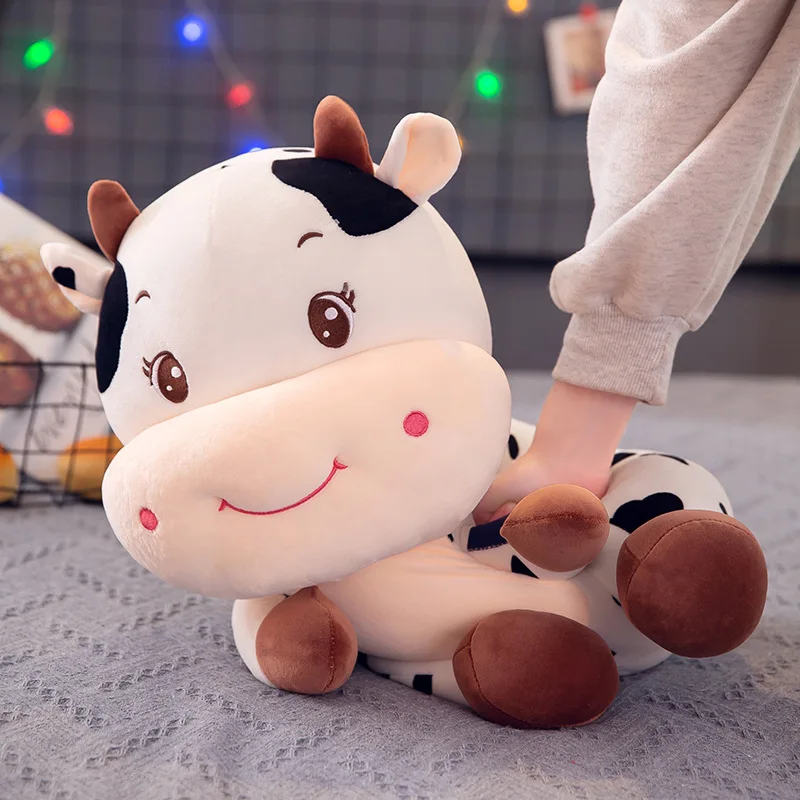 Cute Milk Cow Plush Toy - Perfect Weighted Stuffed Animal