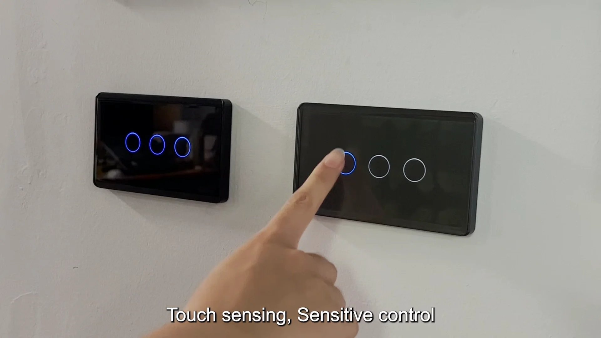 120 Wifi Smart Lighting Switch Tuya Smart Curved Glass Touch Switch Supports Google Assistant ...