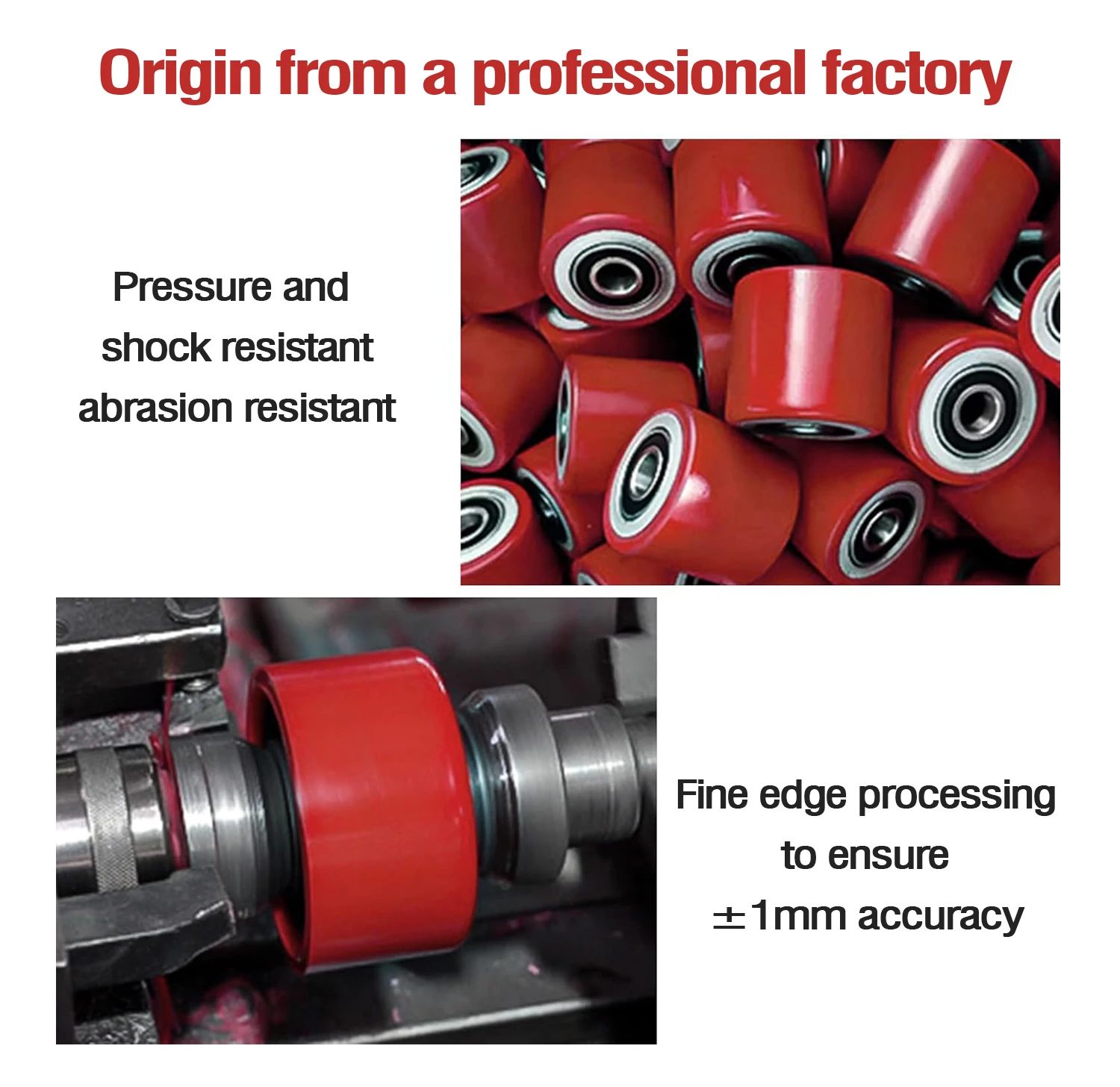 Pallet Fixer Wheel for Pallet Truck Polyurethane Roll Including Ball ...