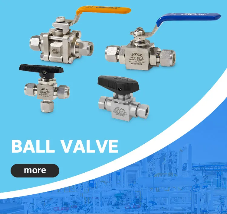 3 Way Valve Swagelok Ball Valve Ss316 3000psi 6000psi 10000psi Ball ...