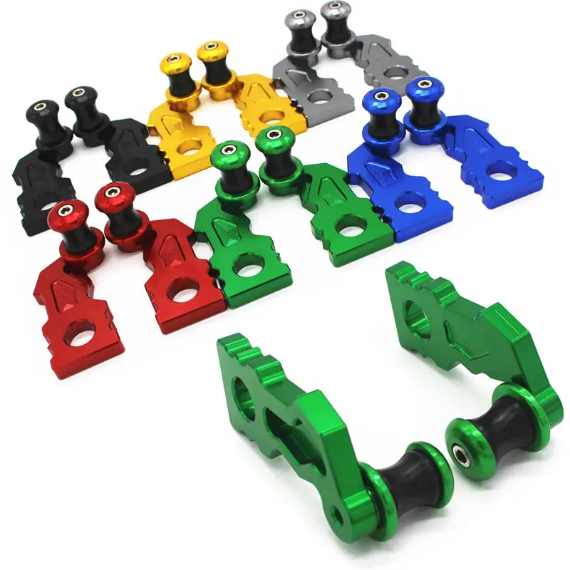 For KAWASAKI Z900 Rear Axle Spindle Chain Adjuster Blocks and Spool ...