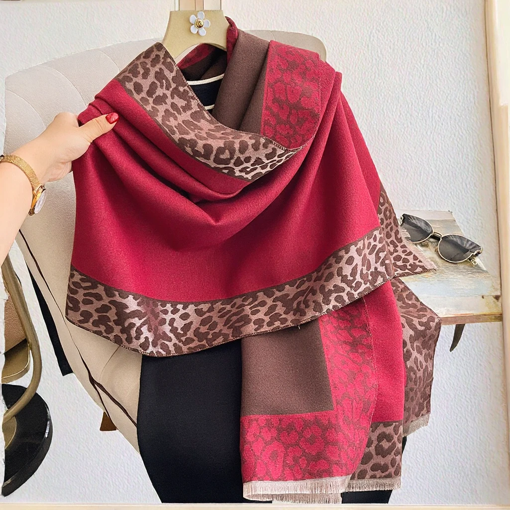 Luxury Minimalist Women's Winter Wrap Warm Fashion Shawl-Faux Cashmere ...