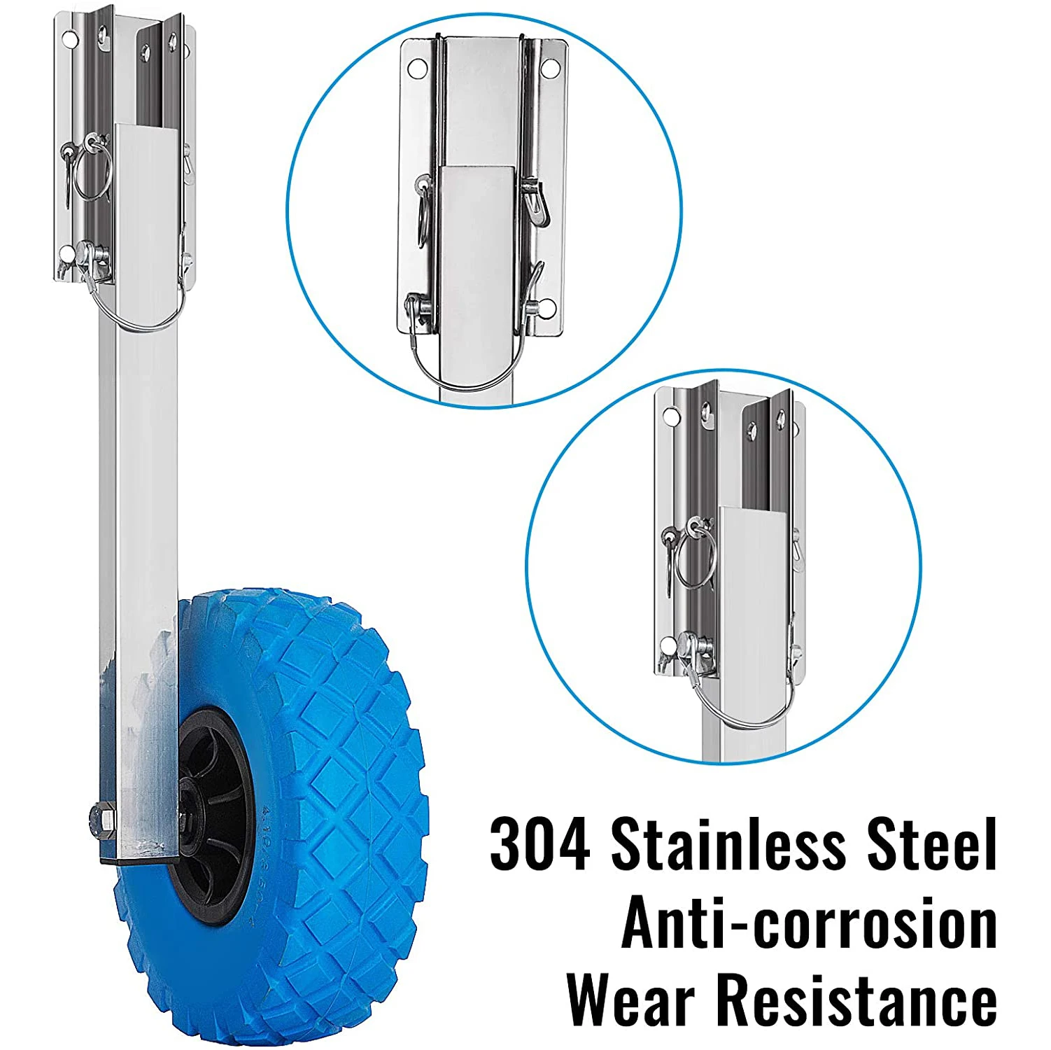 Marine Grade Parts & Accessories Boat Launching Wheels Foldable Transom ...