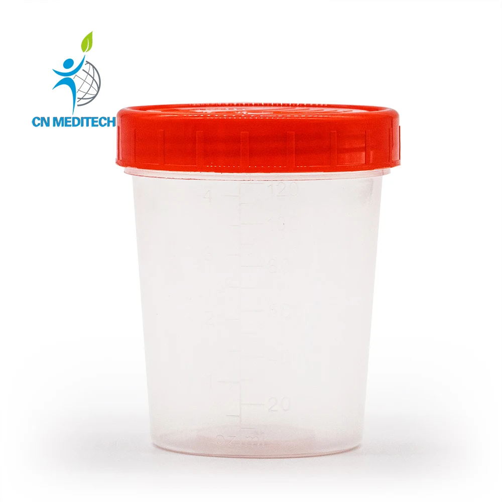 Disposable Plastic Medical Patient Test Sample Cup Specimen Collector ...