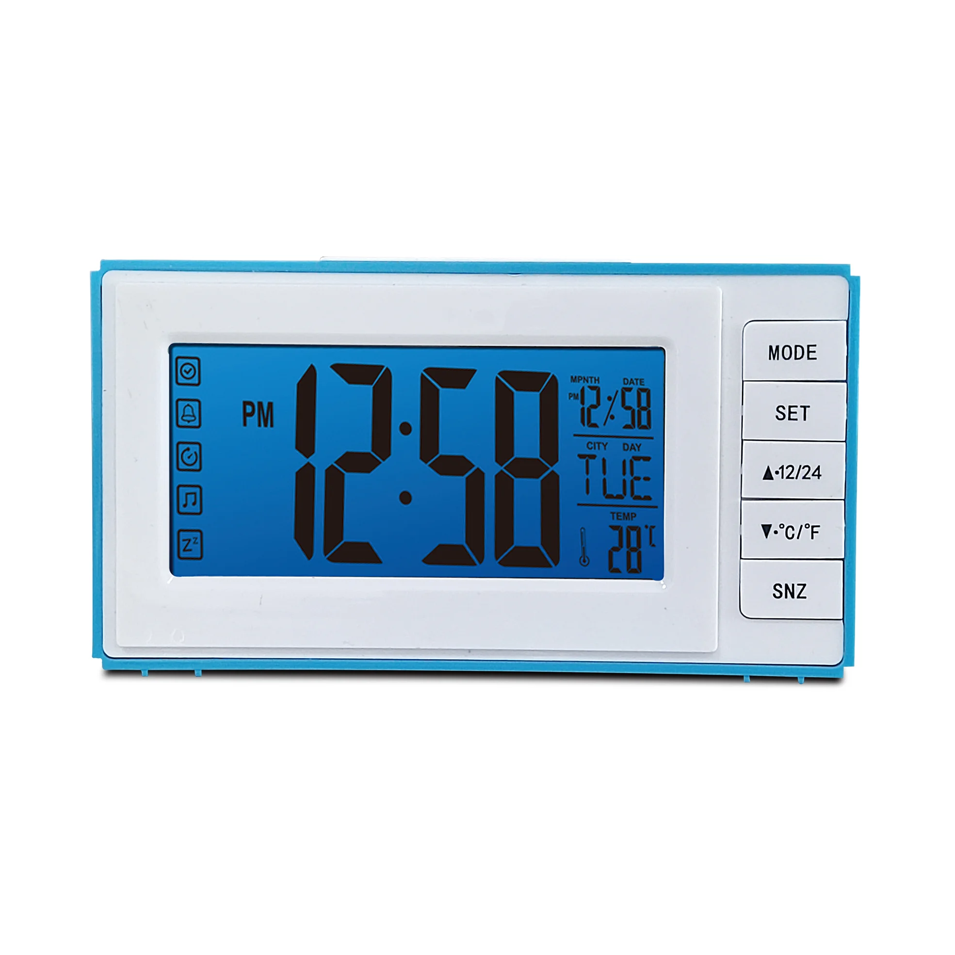 Large Digital Led Alarm Clock Wall Clock Smart Alarm Clock With Screen ...