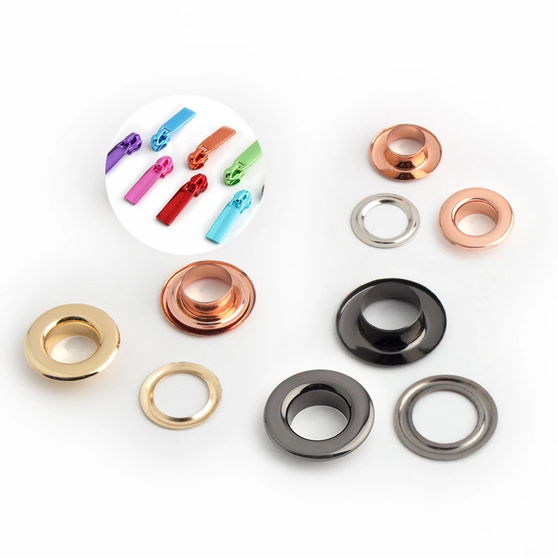 4mm 5mm 6mm 8mm 10mm 12mm Multicolor Branded Flat Eyelets Ojales De ...