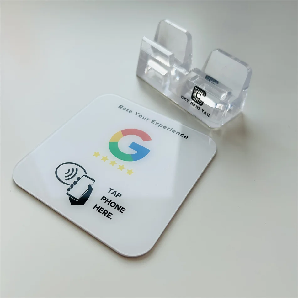90*90mm NFC Google Review Acrylic Table Sticker Tag Plates 213 215 for ...