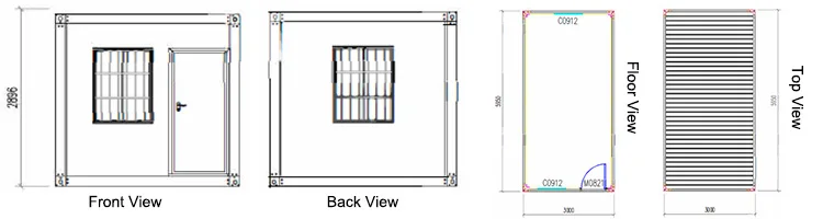 Galvanized Steel Container Frame - 20ft & 40ft Options