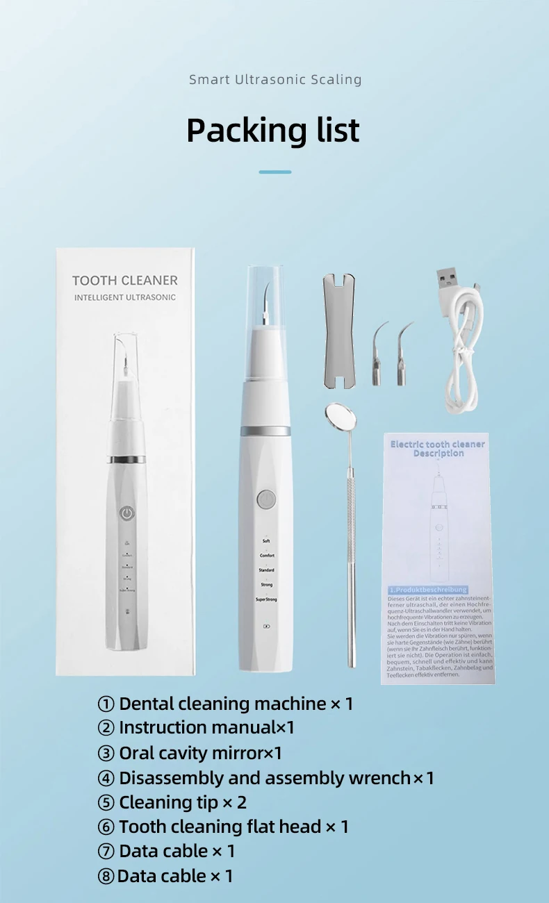 Mini Electric Smart Teeth Cleaner Portable Ultrasonic Teeth For Dental ...
