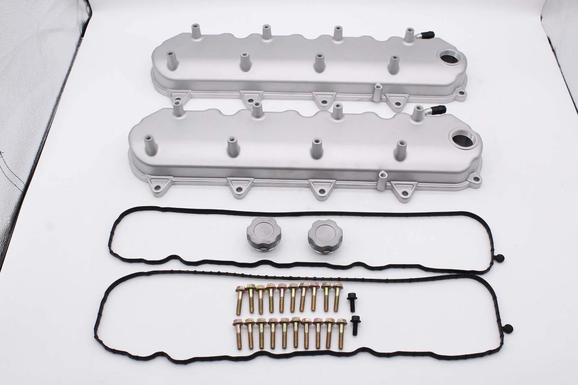 For GM LT GEN V Cast Aluminum Valve Covers W/ Coil Mounts 5.3 6.2 LT1 ...