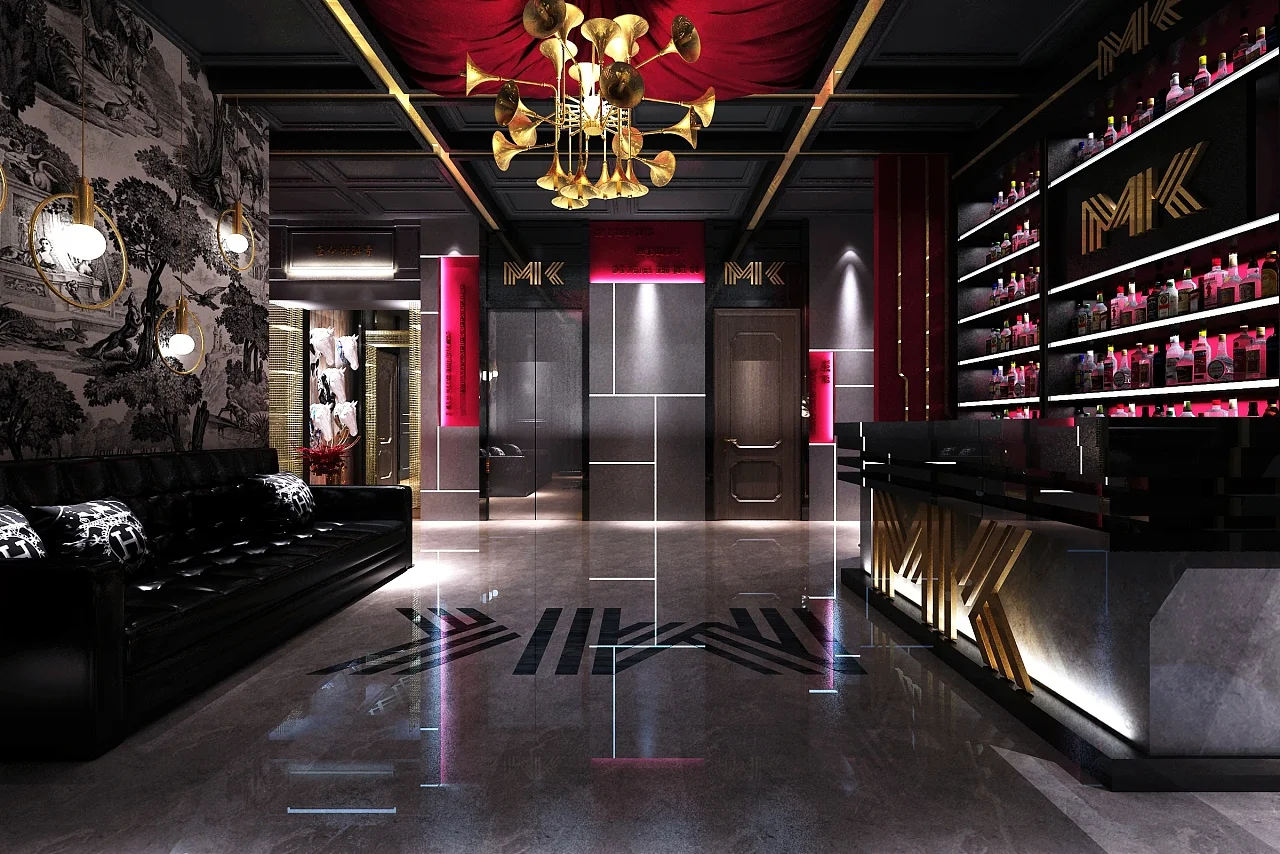 Fancy Nightclub Counter Bar Furniture Sets for Lounge