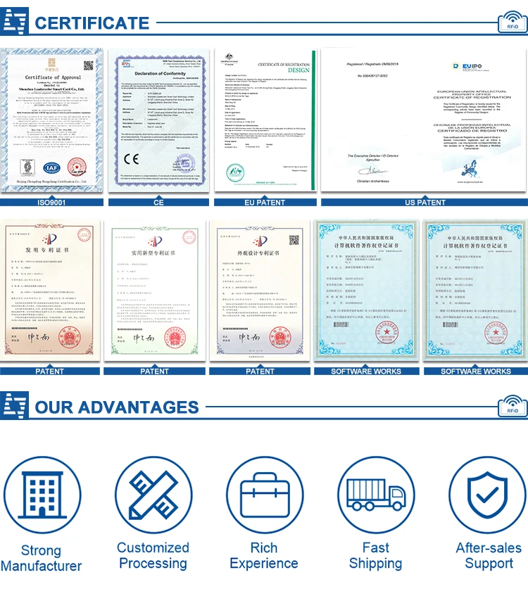 Printable RFID Paper Tag Passive Rfid Uhf Long Read Range UHF for ...