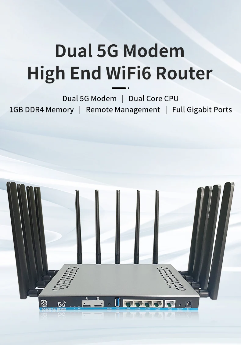 Zbt Z8102ax-t Dual Sim Mtk7981b Chipset 3000mbps Wifi6 5g Lte Router ...