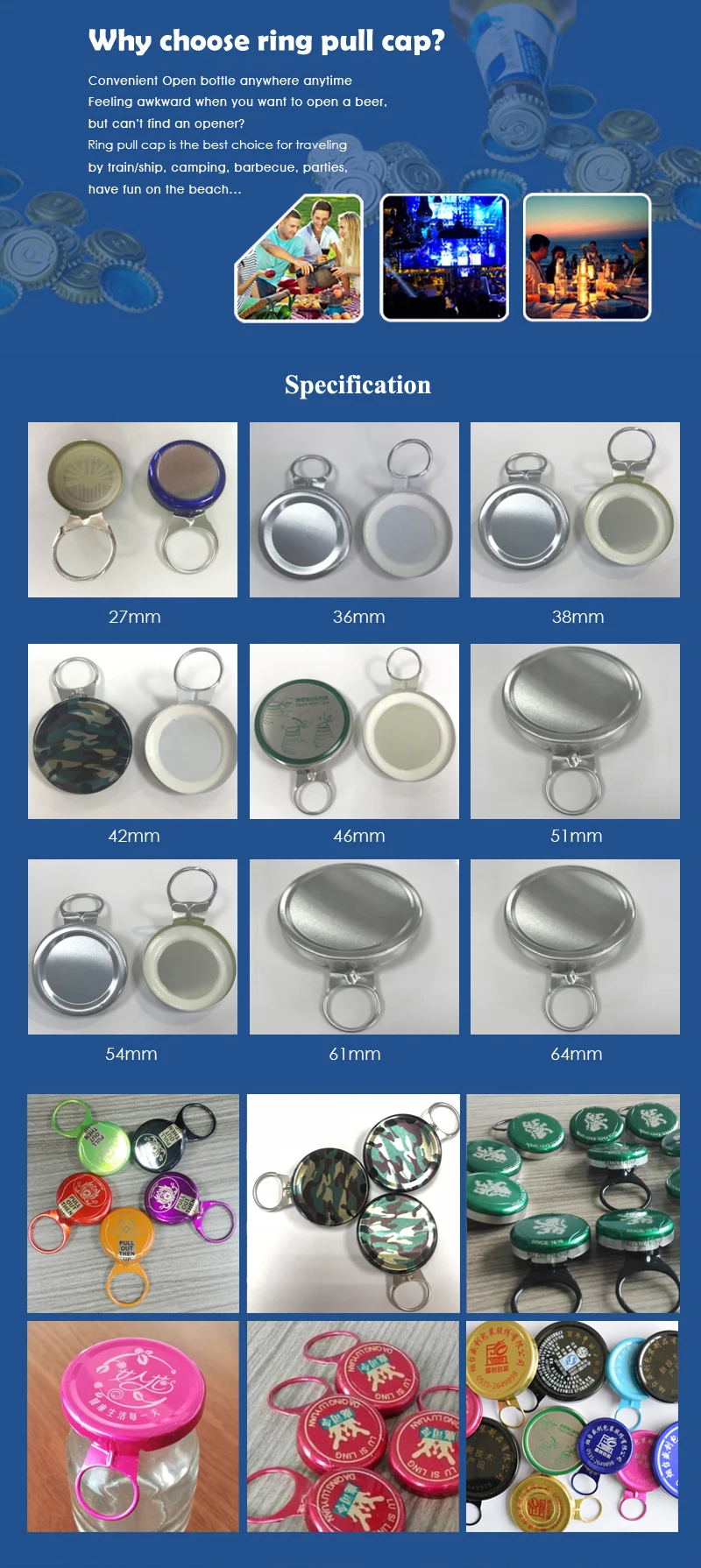 easy pull crown cap pull ring cap food bottle shot glass aluminum ring ...