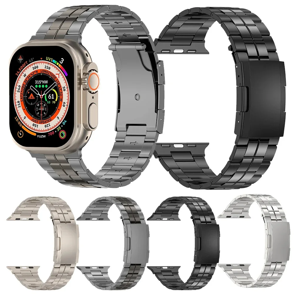 Wear Resistant Durable Lightweight Titanium Metal Strap for Apple ...