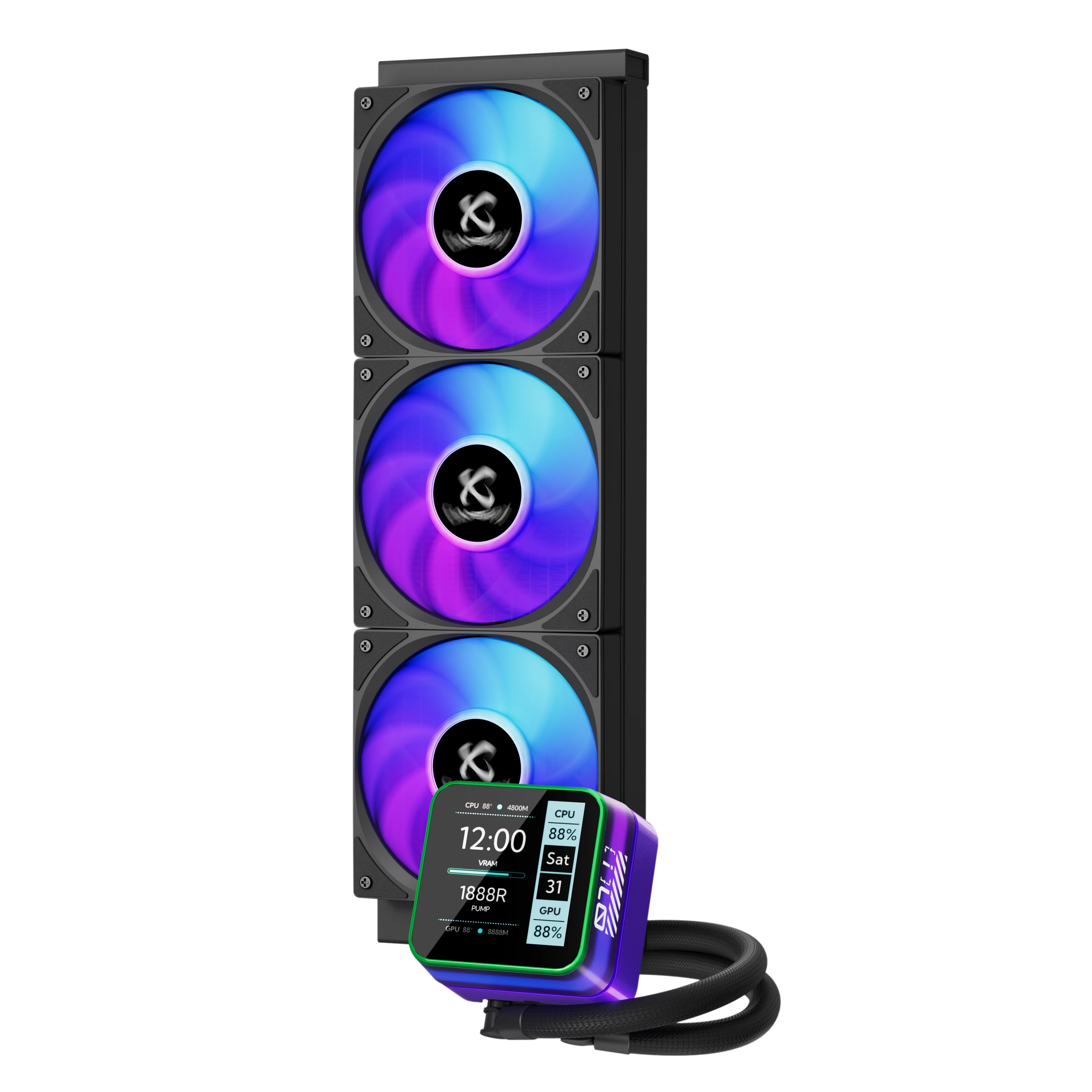 Gamer-x S360 Liquid AIO Cooler - ARGB PWM 360mm RGB Lighting