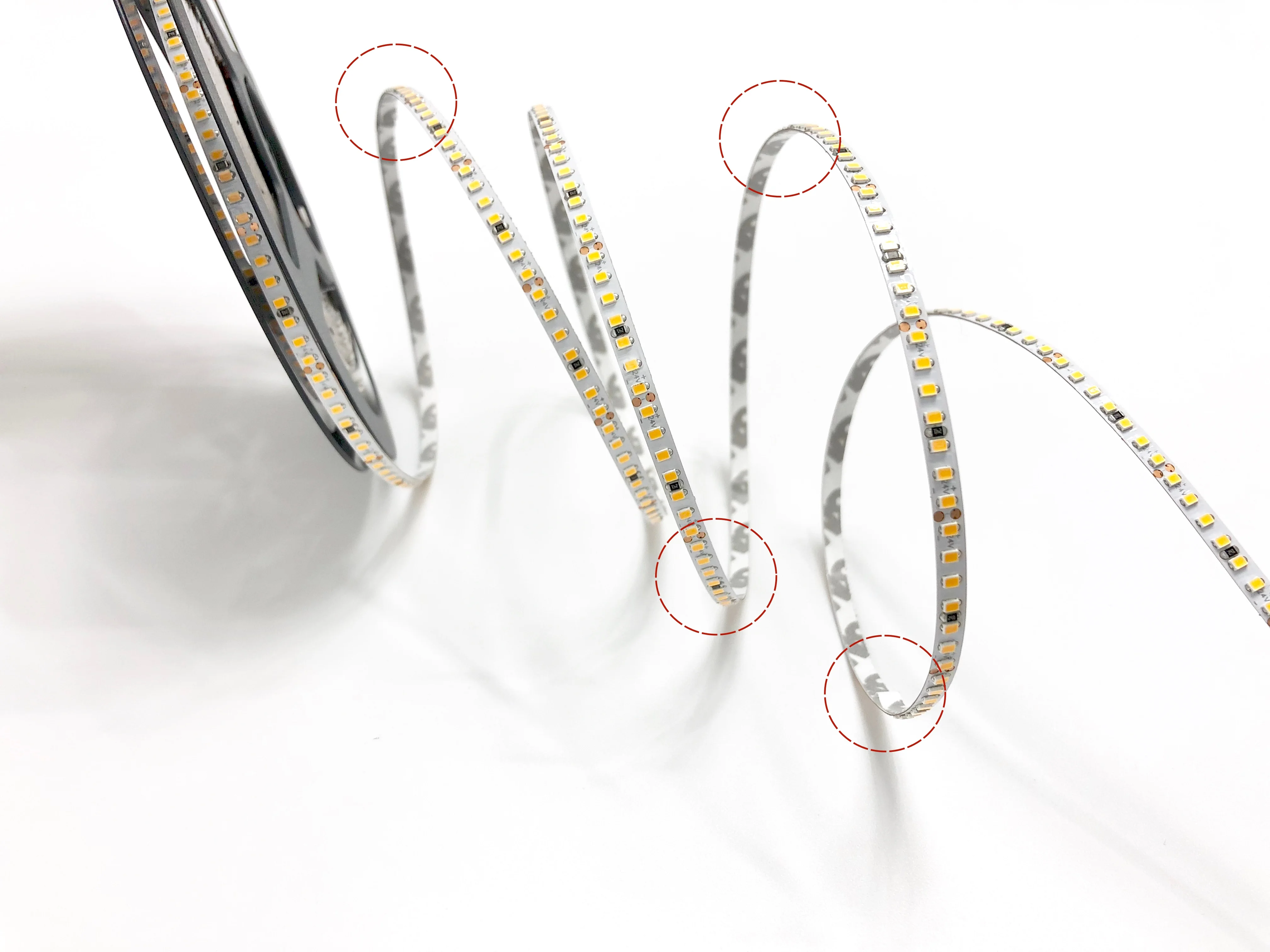24V Professional LED Strip Flex Single White SMD2216 - 280 LEDs, 4/10mm ...